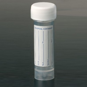 30ml Stool Container with Label and Flow Seal - LabWorld.co.uk