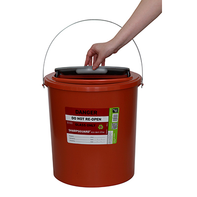 Daniels 22L XA Crockery and Glass Waste Bins - LabWorld.co.uk