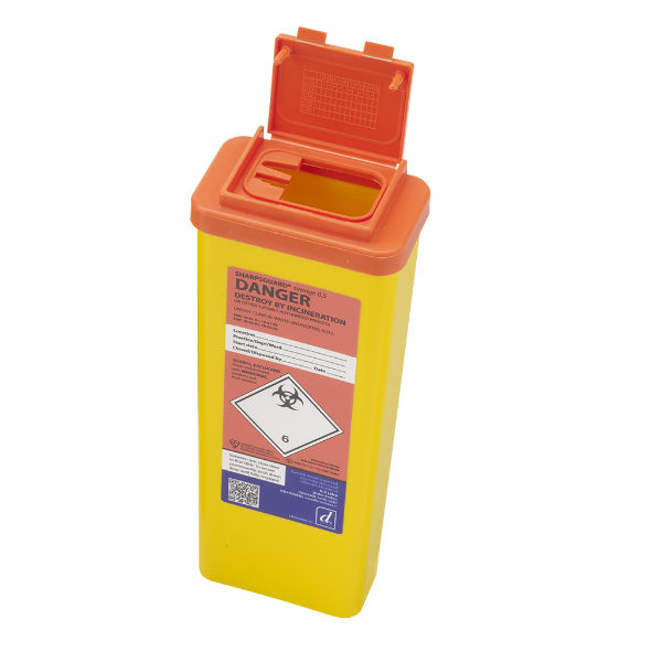 Sharpsguard 0.5L Sharps Containers 60pk - LabWorld.co.uk