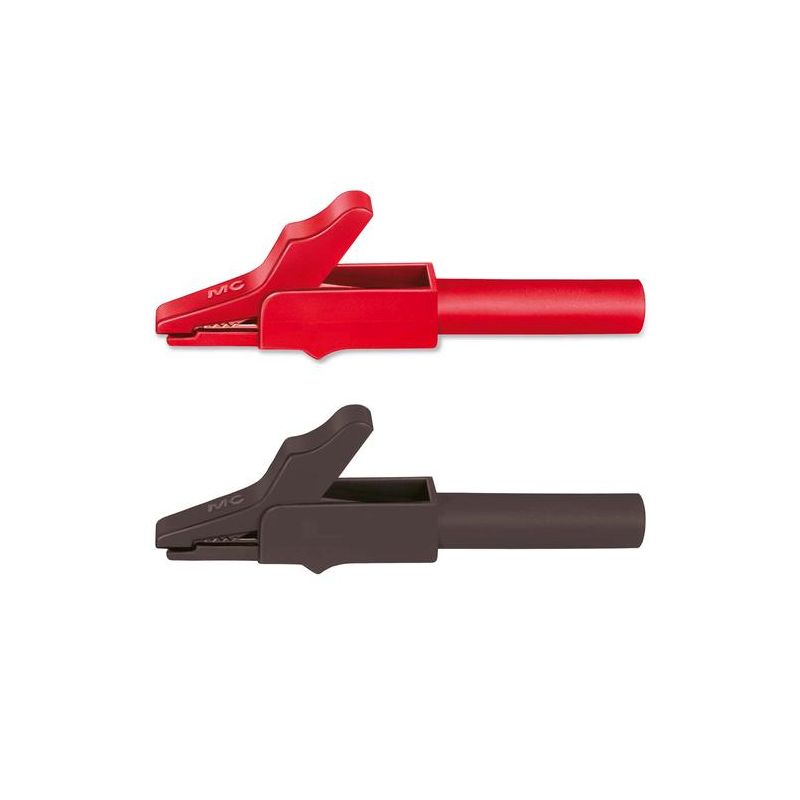 Pack of 6 Safety Crocodile Clips 4mm - LabWorld.co.uk