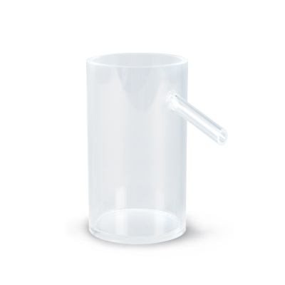 Transparent Vessel with Overflow - LabWorld.co.uk