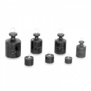 Set of Slotted Weights on Weight Holder - LabWorld.co.uk